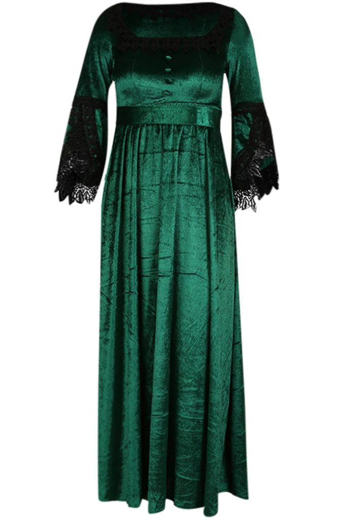 Robe Victorienne Verte | Robe d'Antan